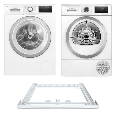 Комплект Bosch Serie 6 (WAU28PA0SN, WTU8769SSN, WTZ27410) – стиральная ...