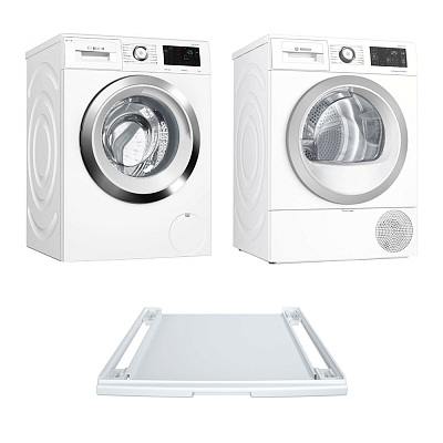 Комплект Bosch Serie 6 (WAT28682ME, WTU876HASN, WTZ27400) – стиральная ...
